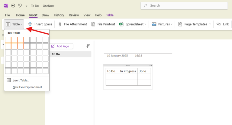 How to Make a Kanban Board in OneNote for Task Management