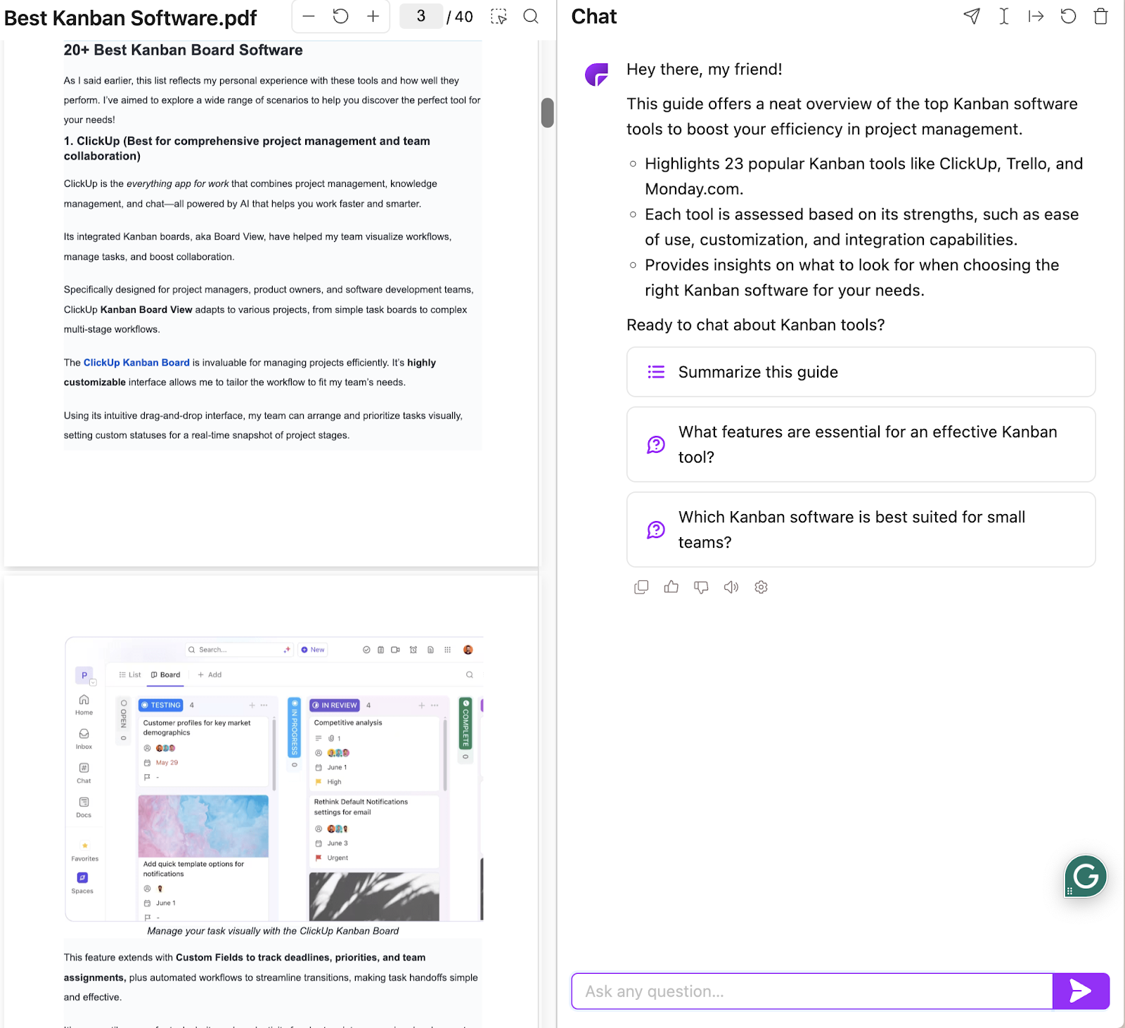 Top 10 AI PDF Summarizers to Save Your Time | ClickUp