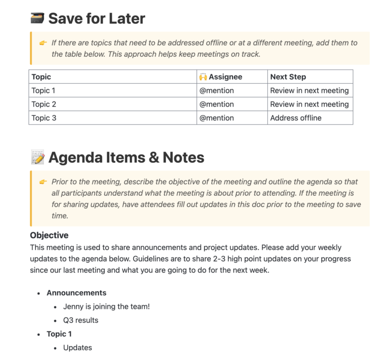 11 Free Meeting Recap Templates | ClickUp