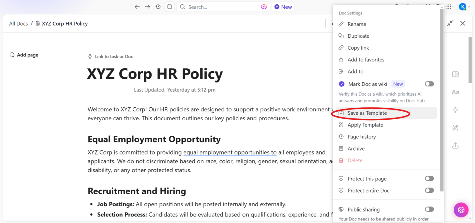 How to Create a Template in ClickUp for Streamlined Workflows