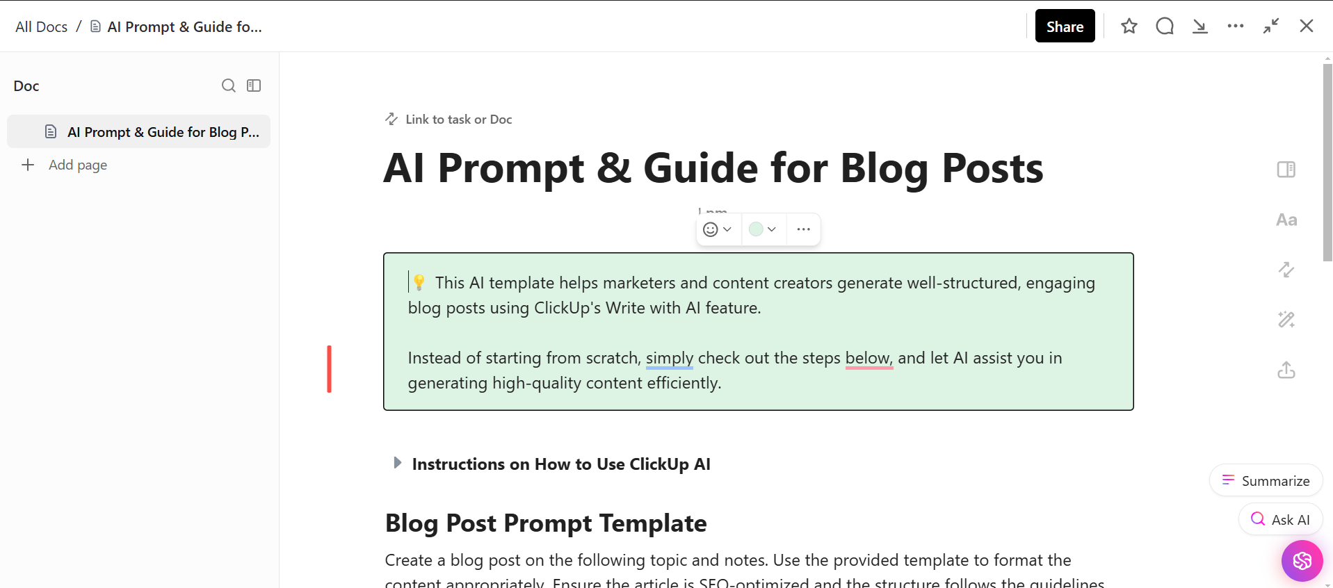 How to Create a Template in ClickUp for Streamlined Workflows
