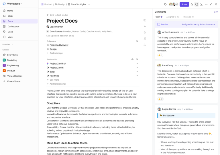 21 Best Business Management Software in 2025 | ClickUp