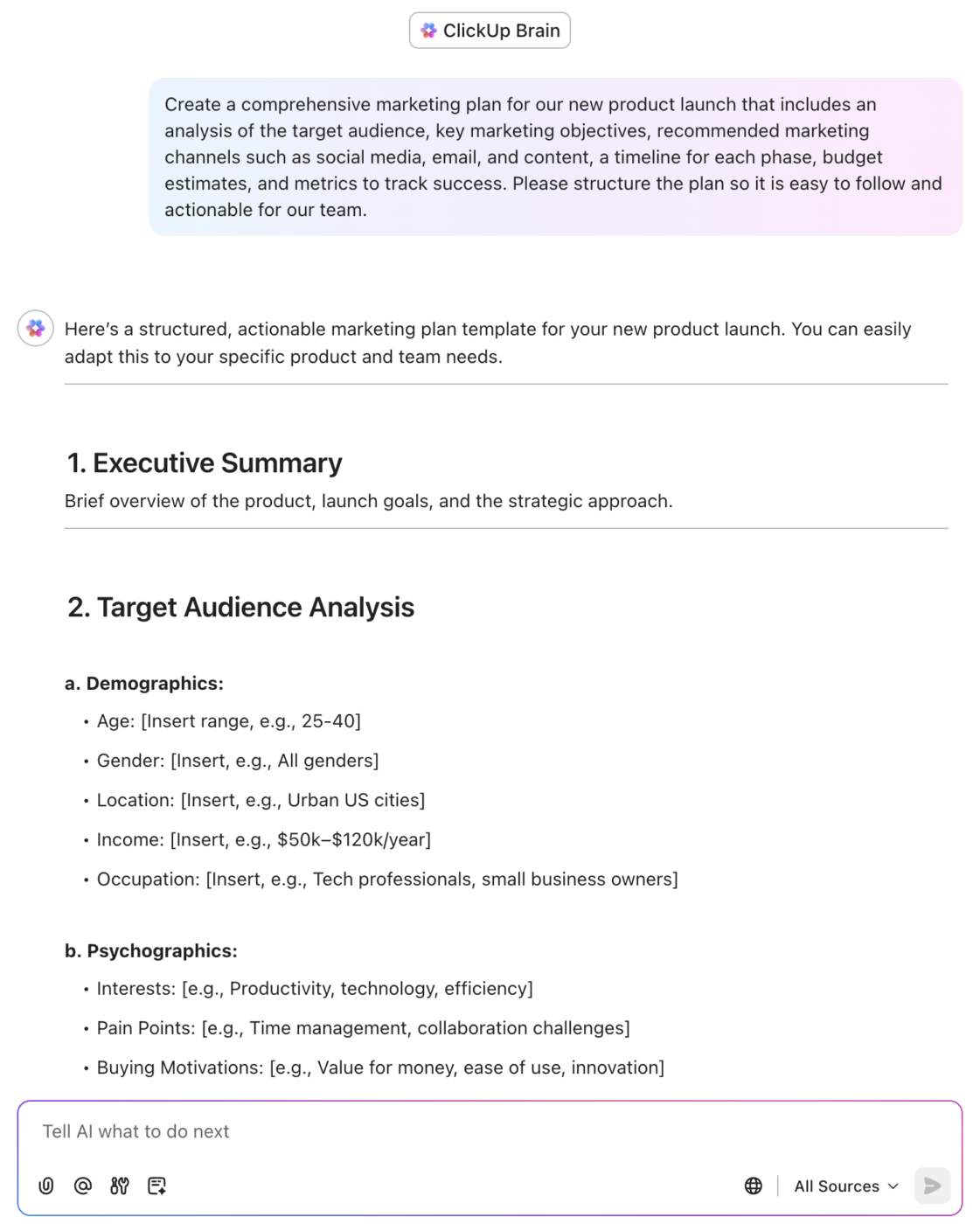 Top 10 Marketing Plan Generators for 2025 | ClickUp