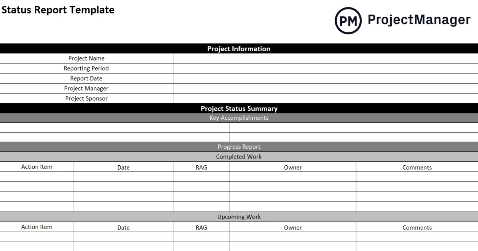 Free Project Report Excel Templates for Efficient Tracking | ClickUp