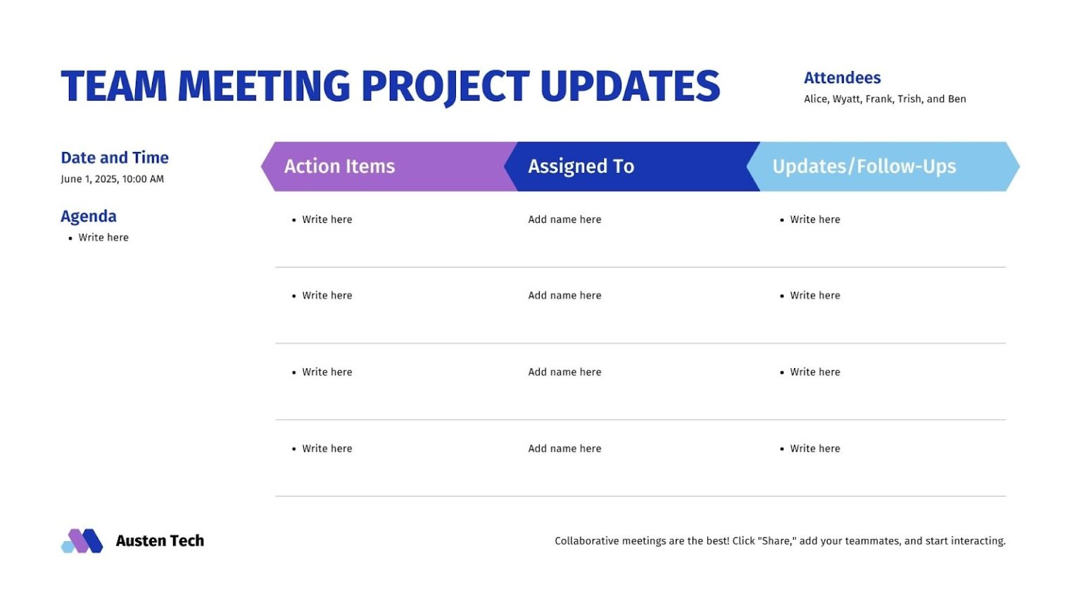 Free Powerpoint Meeting Agenda Templates | ClickUp