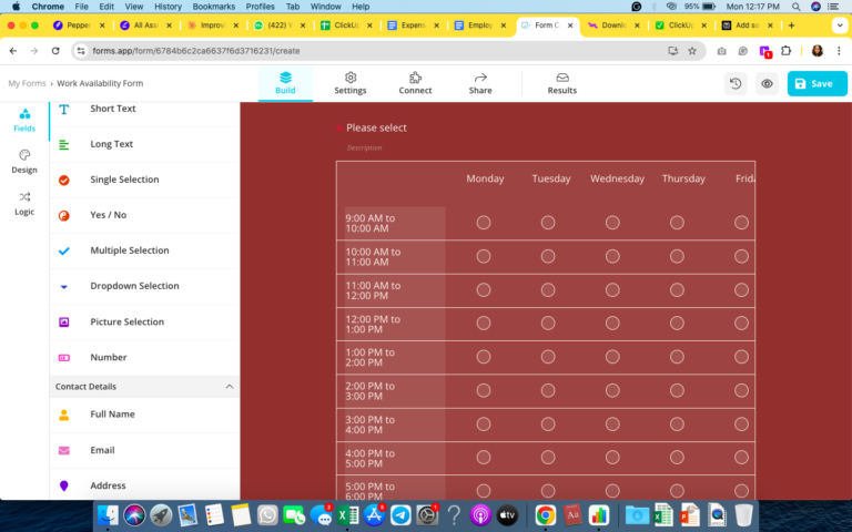 Free Employee Availability Form Templates | ClickUp