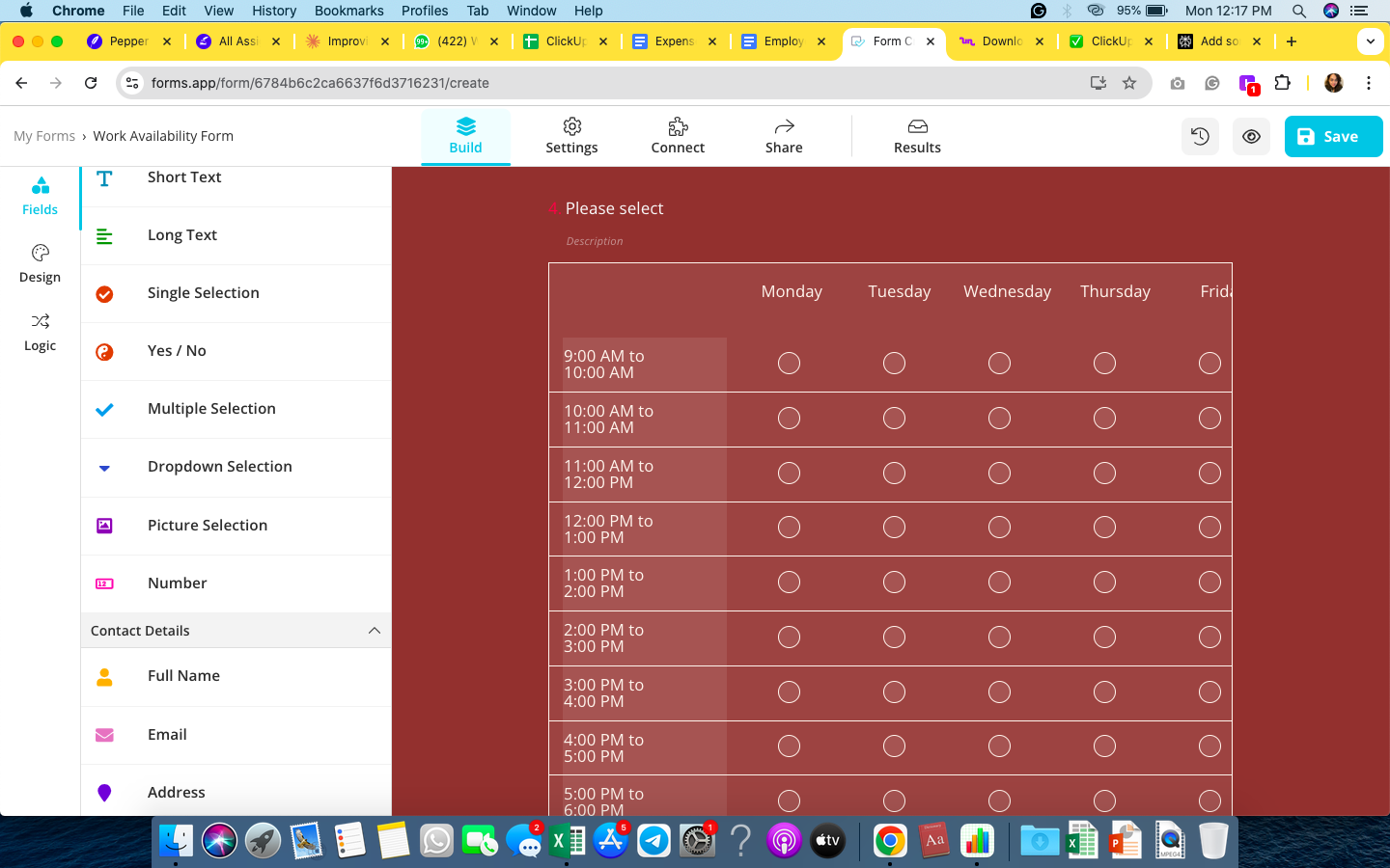 Free Employee Availability Form Templates | ClickUp