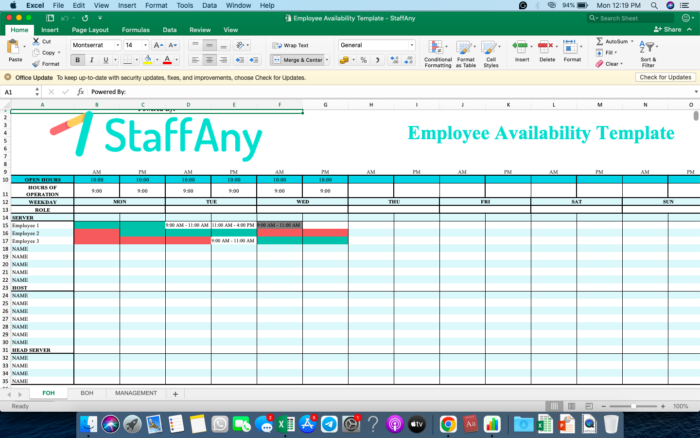 Free Employee Availability Form Templates | ClickUp