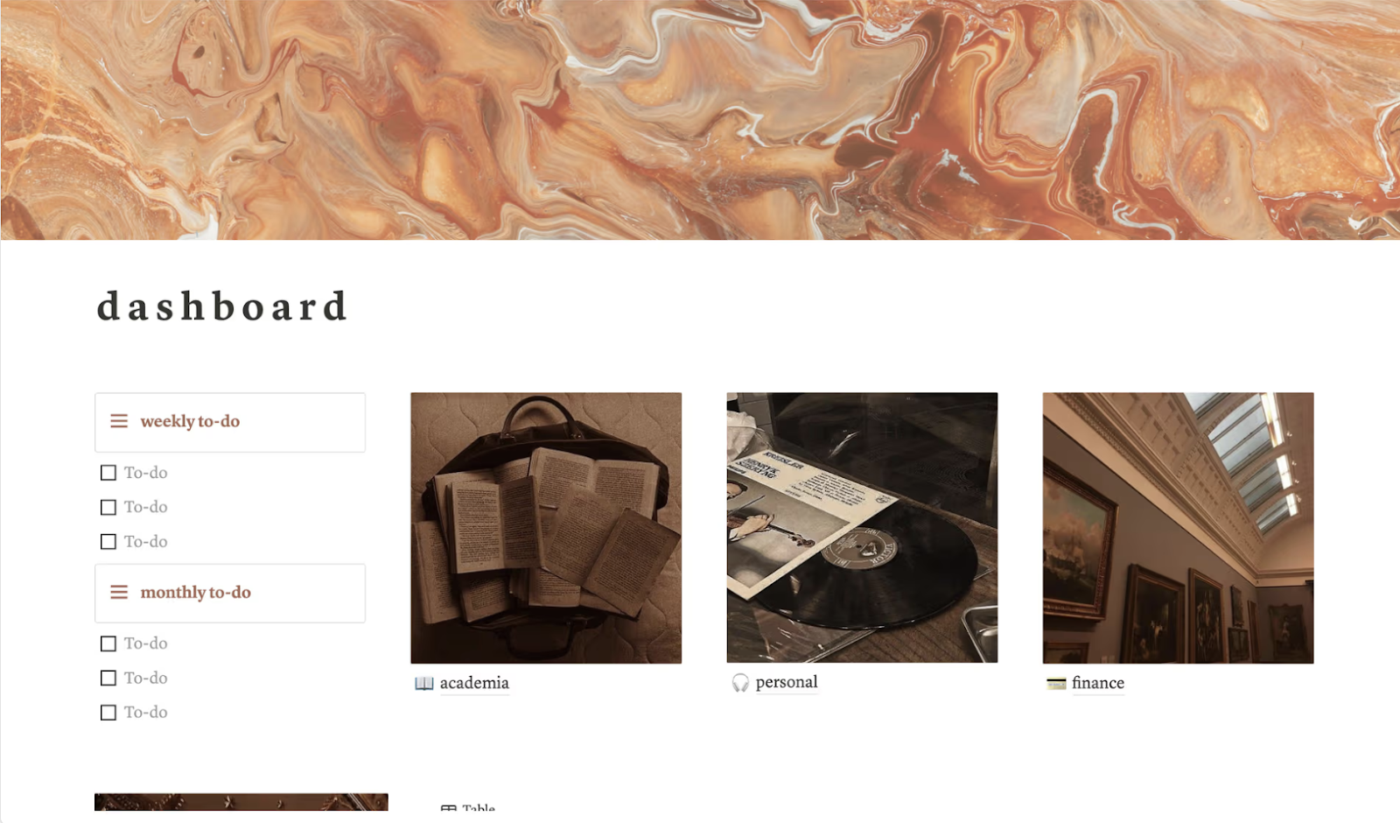 20+ Free Aesthetic Notion Templates for 2025 | ClickUp