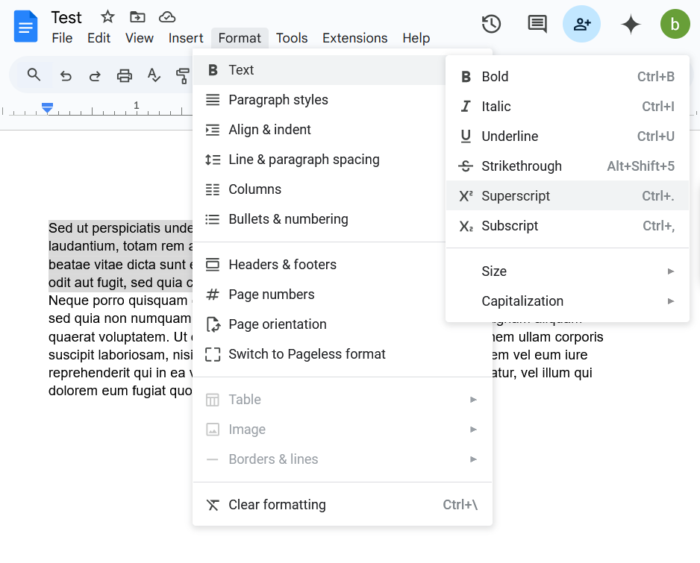 How to Do Superscript and Subscript in Google Docs | ClickUp