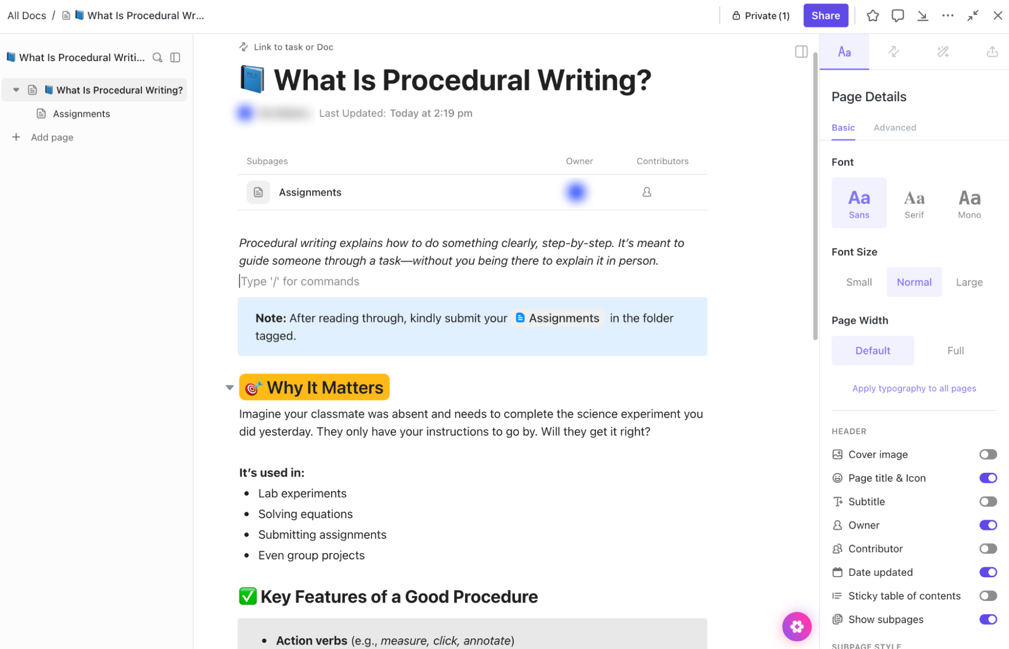 How to Do Procedural Writing the Right Way | ClickUp