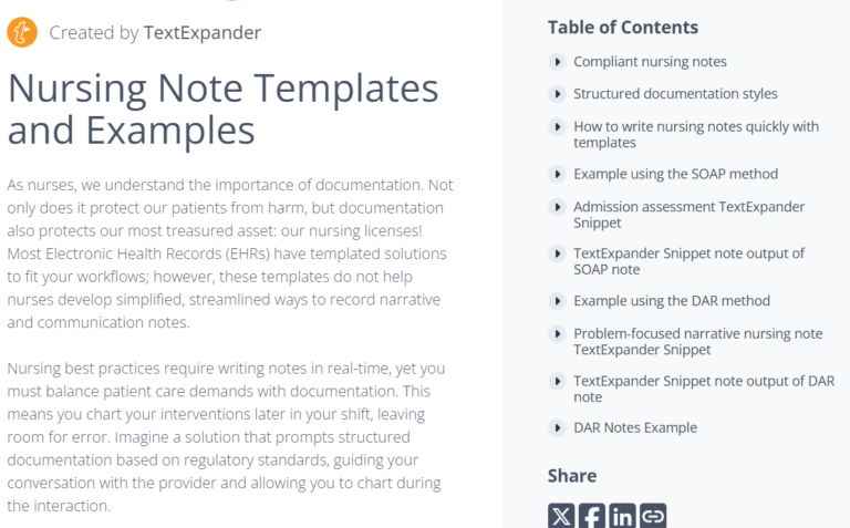 Free Nursing Notes Template for Accurate Patient Documentation