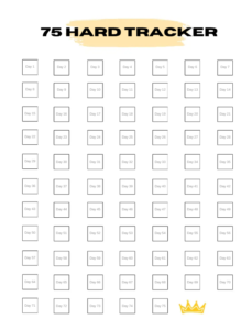 Free 75 Hard Challenge PDF Templates for Tracking Fitness