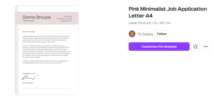 Free PDF Cover Letter Templates: Examples for Job Applications