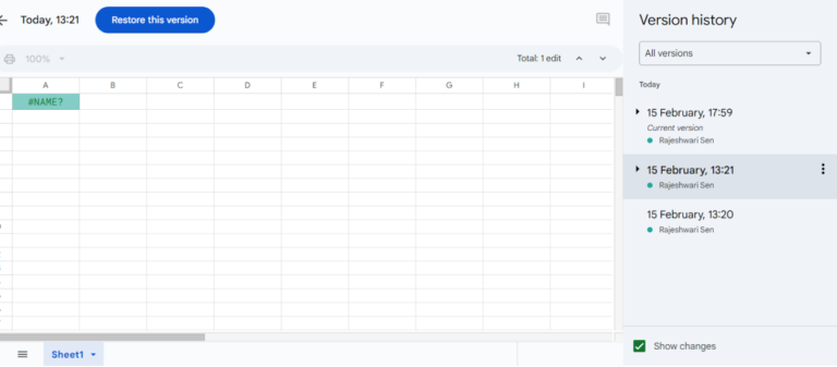 How to Use Google Sheets Edit History to Track Changes | ClickUp
