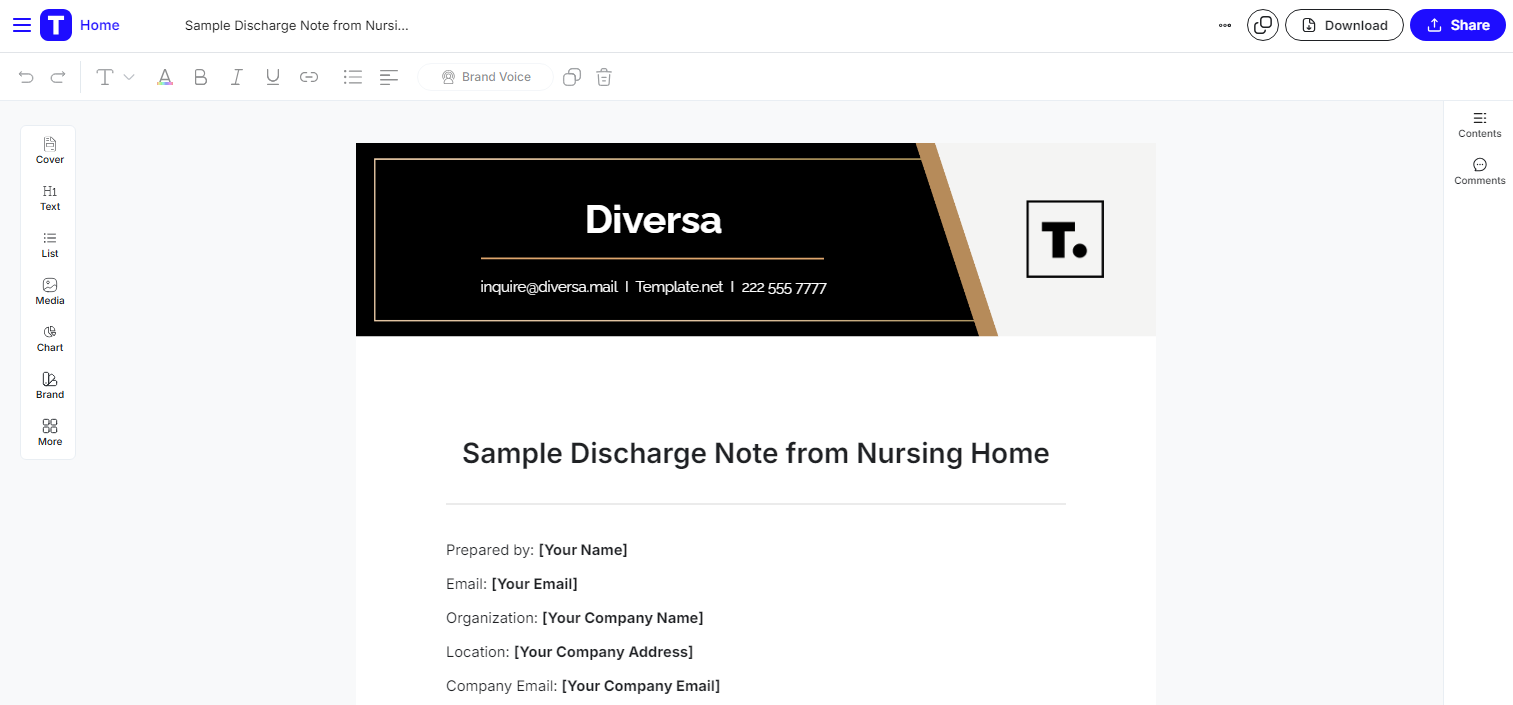 Free Nursing Notes Template for Accurate Patient Documentation