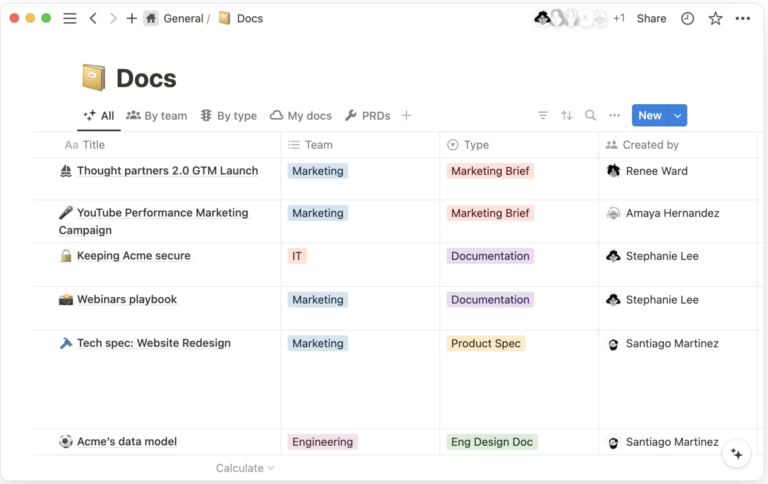 How to Create a Database in Notion | ClickUp