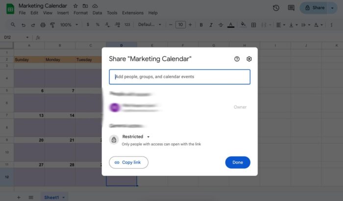 How to Create a Calendar in Google Sheets? | ClickUp