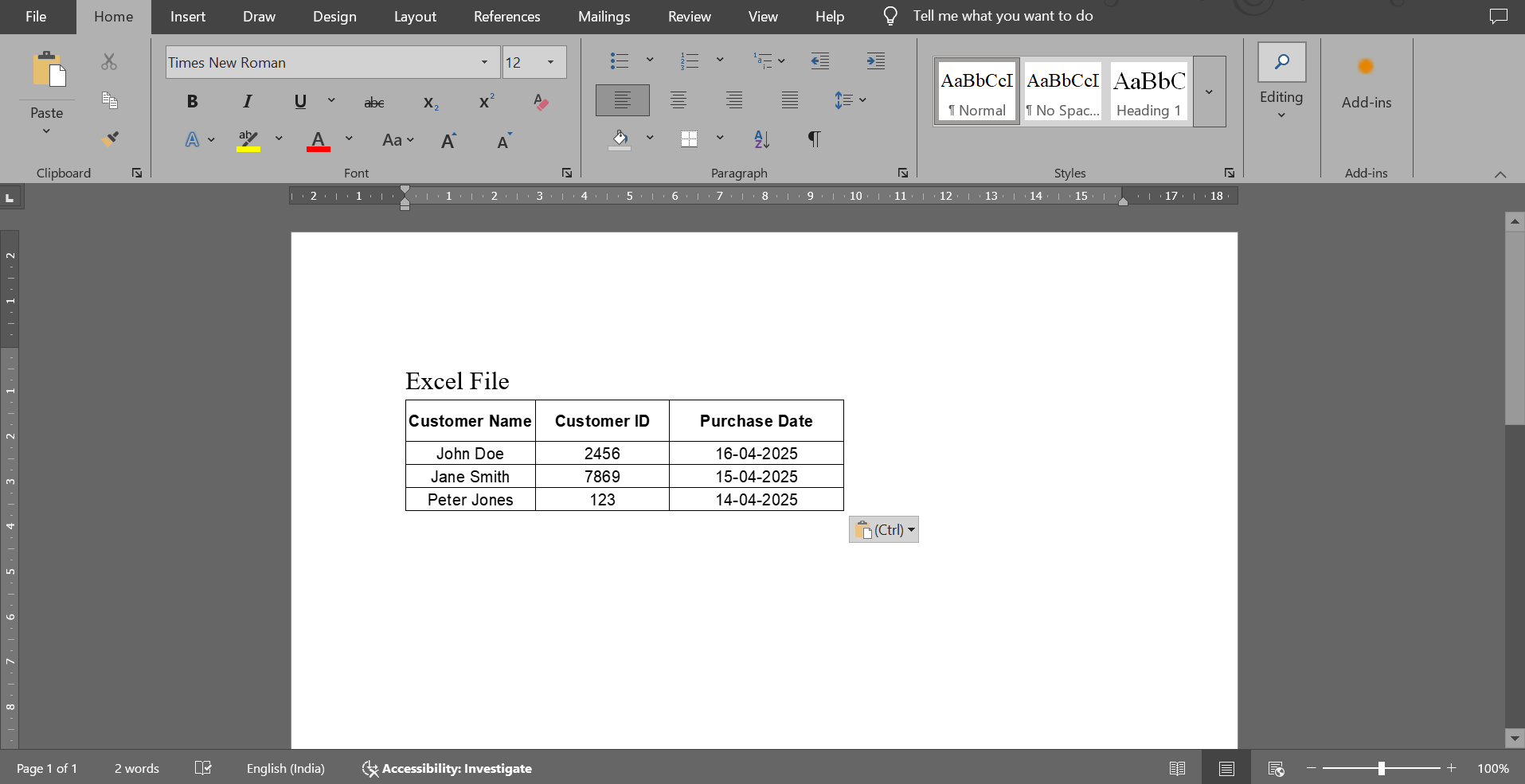 Come inserire Excel in Microsoft Word