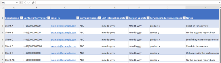 Come creare un database clienti in Excel?