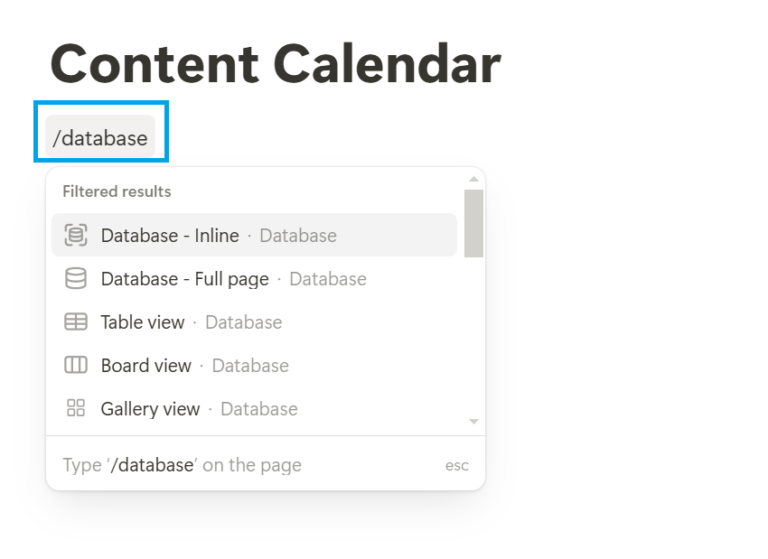 How to Create a Database in Notion | ClickUp