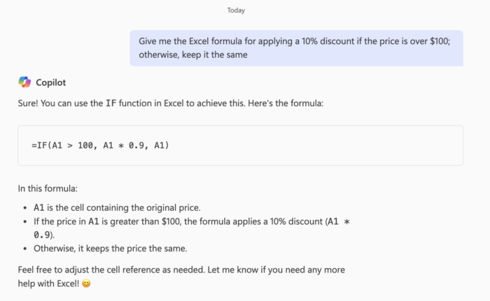 Comment utiliser l'IA pour les formules Excel