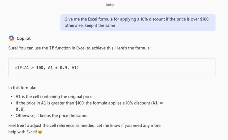Comment utiliser l'IA pour les formules Excel