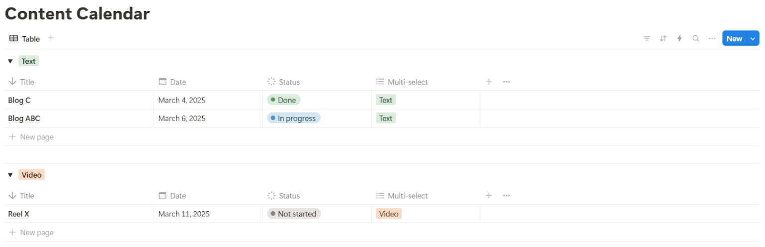 How to Create a Database in Notion | ClickUp