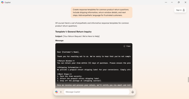 Come creare prompt Copilot con 10 esempi