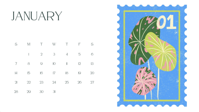 18 Free Cute Aesthetic Calendar Templates to Stay Organized