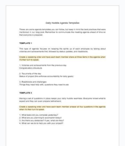 Free Daily Huddle Templates to Streamline Team Meetings
