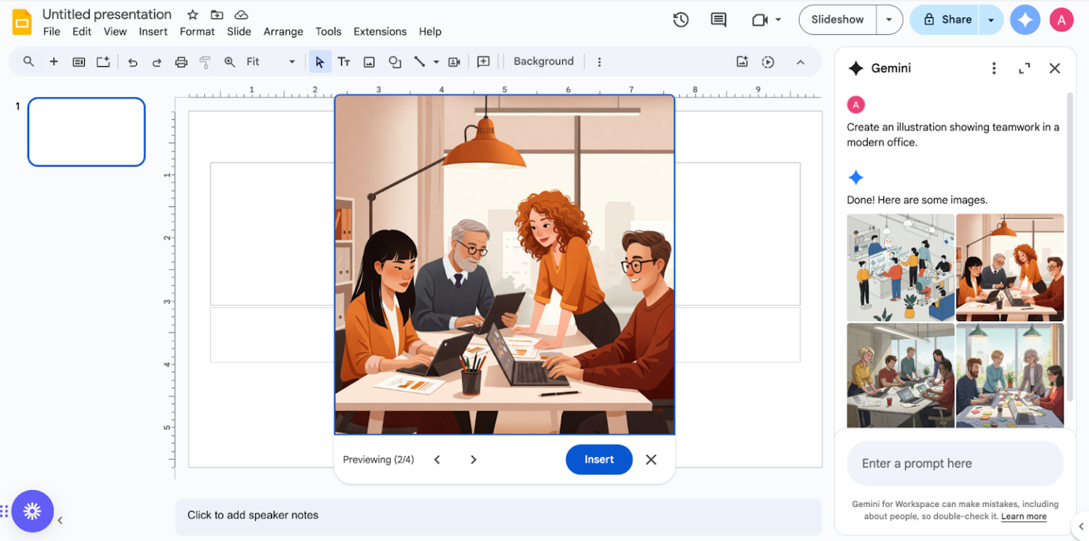 Cómo usar Gemini en Google Slides para mejorar las presentaciones