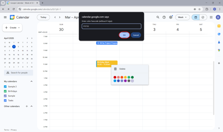 How to Color Code Google Calendar for Better Organization | ClickUp