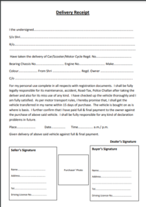 Modelos profissionais gratuitos de recibos de entrega para um ...