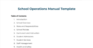 Free Operations Manual Templates to Streamline Processes