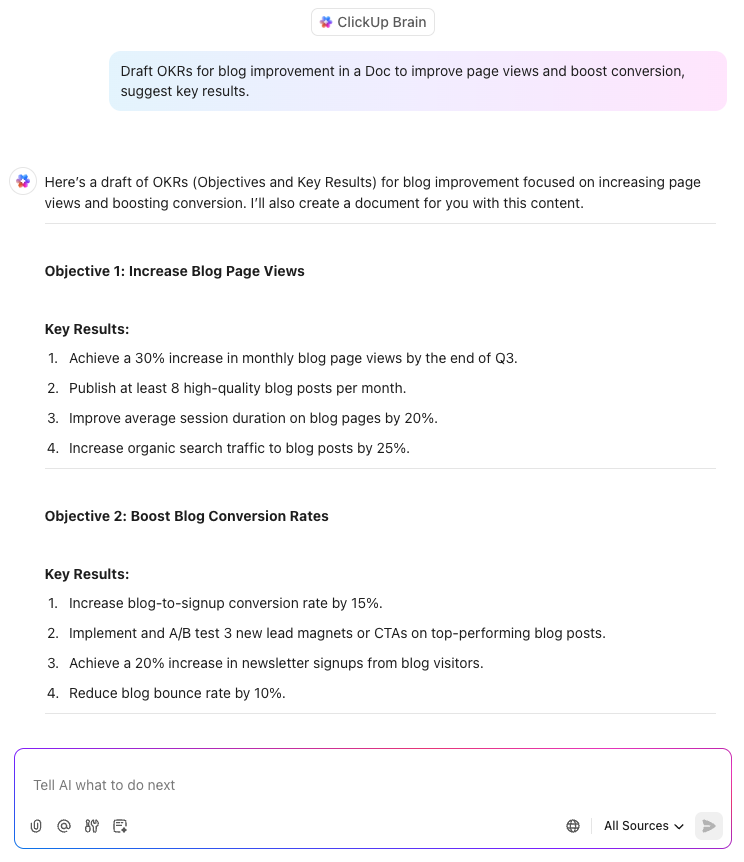 60+ OKR Examples - How To Write Effective OKRs 2026 | ClickUp
