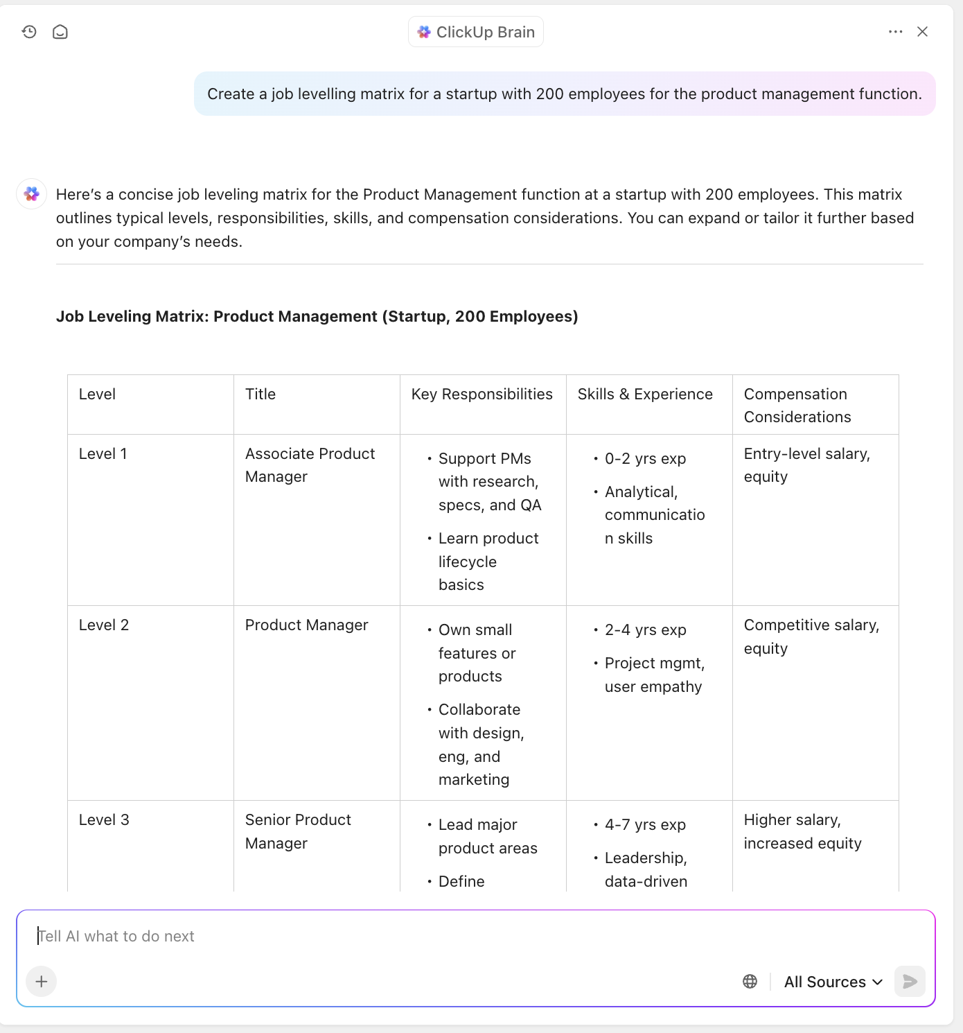 How to Create a Job Leveling Matrix for Your Team | ClickUp