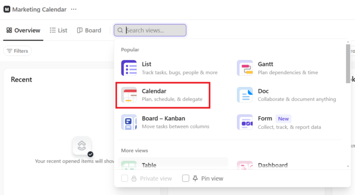 How to Create a Marketing Calendar (Examples + Templates)