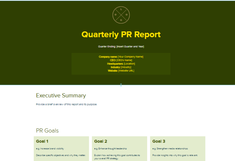 Free PR Report Templates for Media & Campaign Tracking