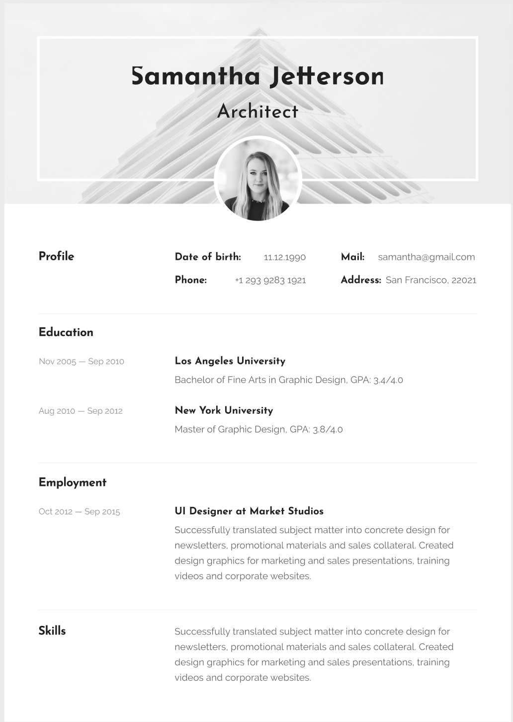 Free Figma Resume Templates to Design a Standout Resume