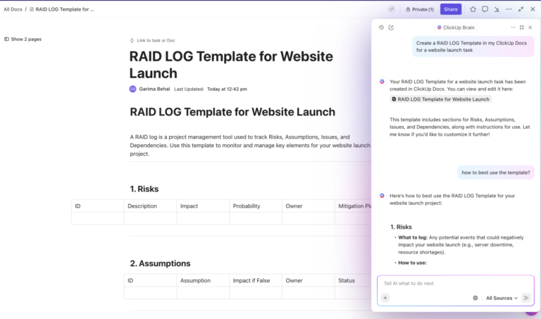 RACI vs RAID: Key Differences in Project Management | ClickUp