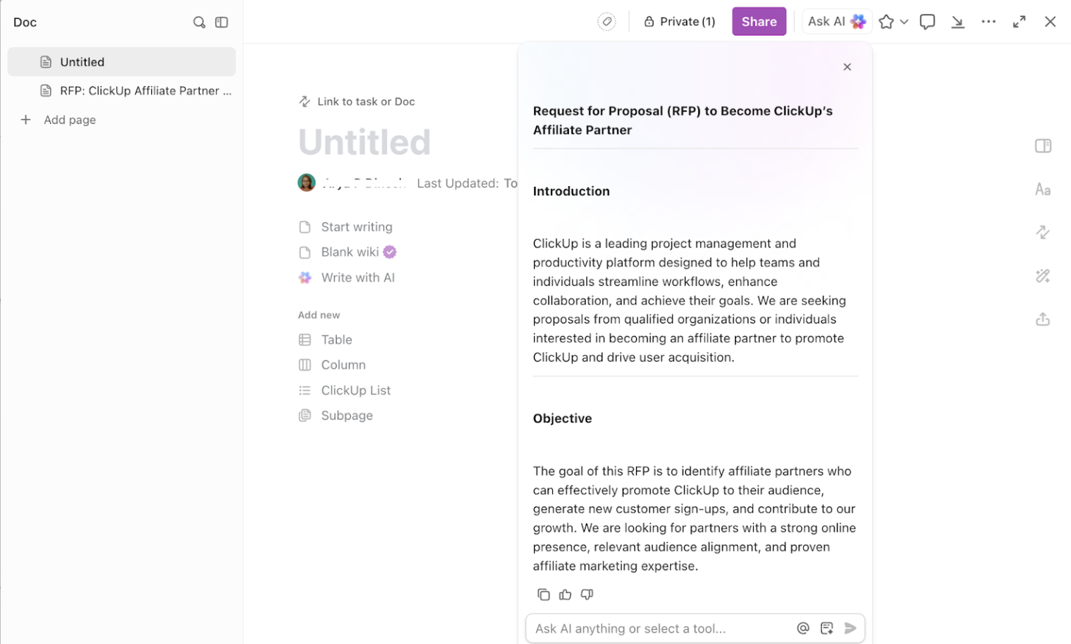 10 Smart AI Tools for RFP Efficiency in 2025 | ClickUp