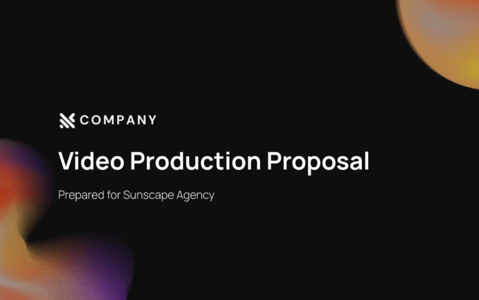 Free Video Production Proposal Templates to Win More Clients