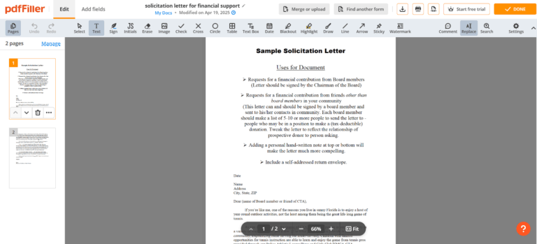 Free Solicitation Letter Templates for Fundraising & Donations