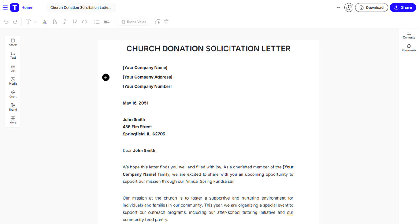 Free Solicitation Letter Templates for Fundraising & Donations
