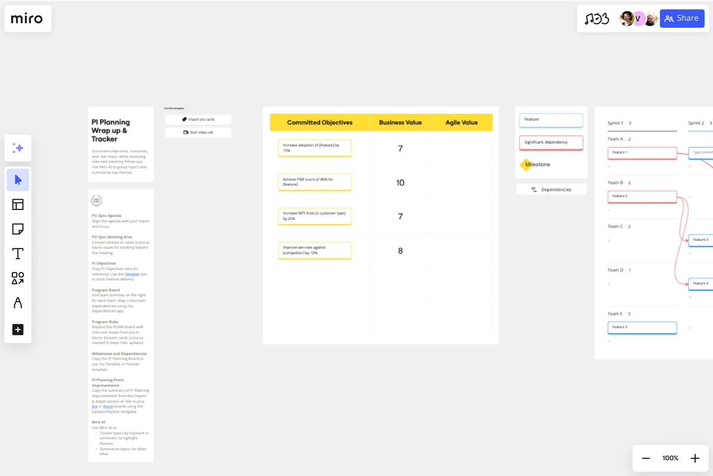 Top Miro PI Planning Templates for Agile Teams in 2026 | ClickUp