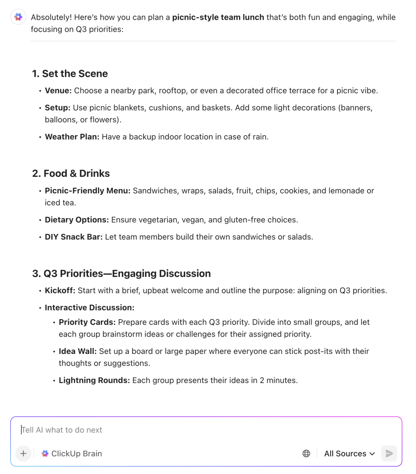 How to Plan the Perfect Team Lunch: 14 Exciting Ideas | ClickUp