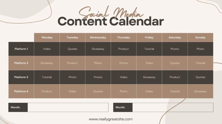 20 Template Kalender Canva untuk Penjadwalan Mudah di Tahun 2025