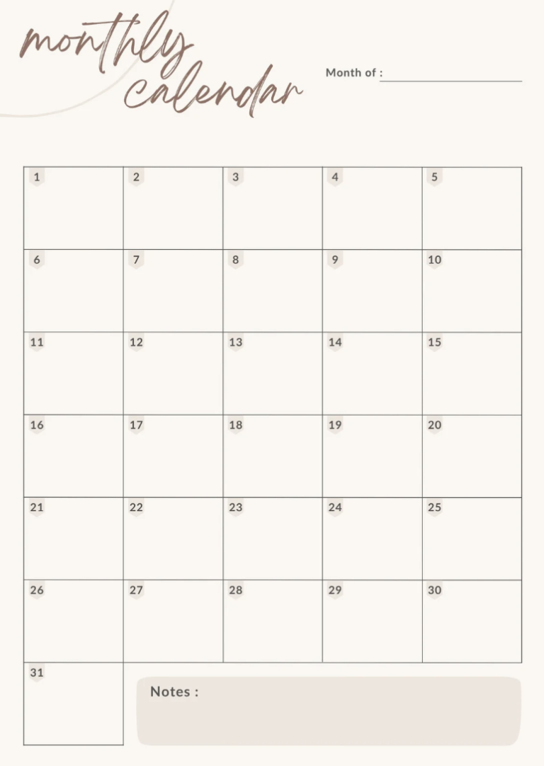 20 Template Kalender Canva untuk Penjadwalan Mudah di Tahun 2025