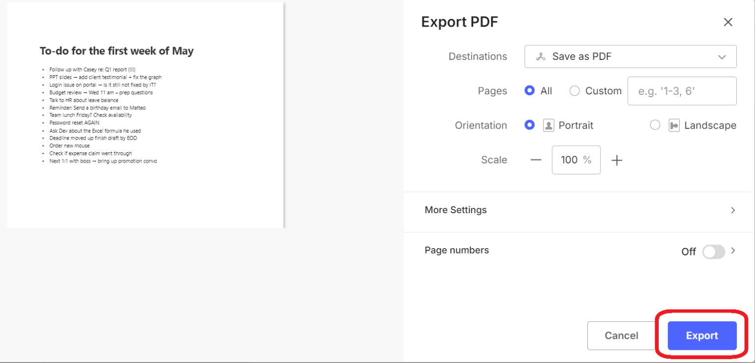 How to Save Notes as PDF on Any Device | ClickUp